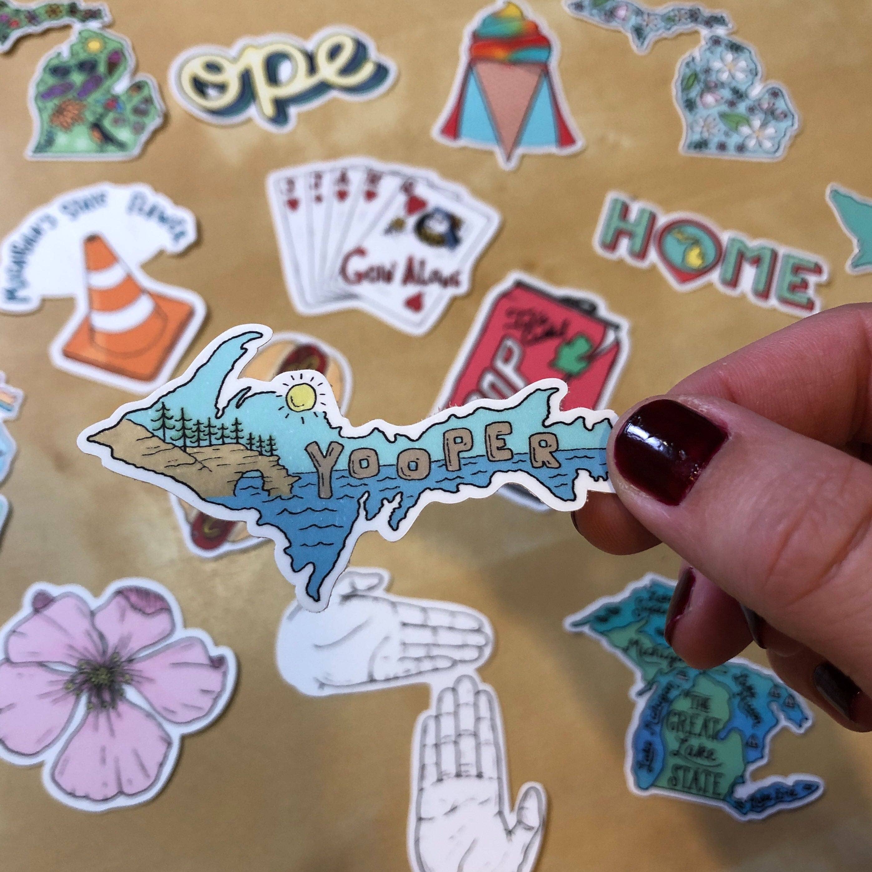 Yooper - Michigan Sticker – Main Street Art