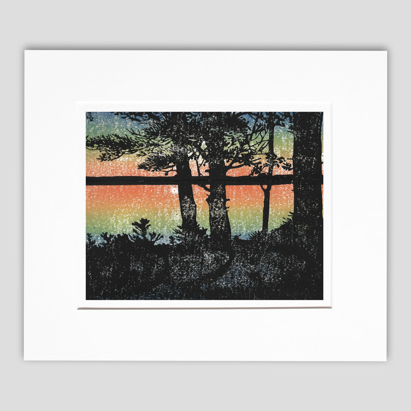 Sunset Original Block Print – Main Street Art